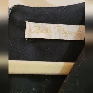 belle poque | Dresses | Belle Poque Black Cotton Retro Style Midi Aline ...